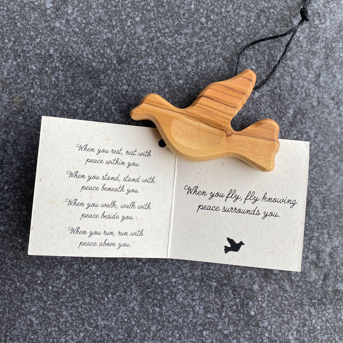 Olive Wood Peace Dove – Marshall's Miniatures